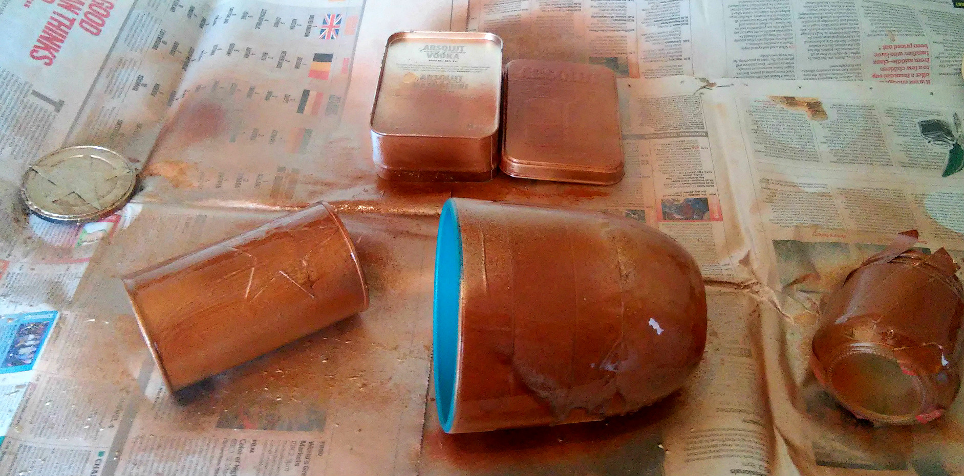 Copper Spray Paint Superhero! | eclectic feel